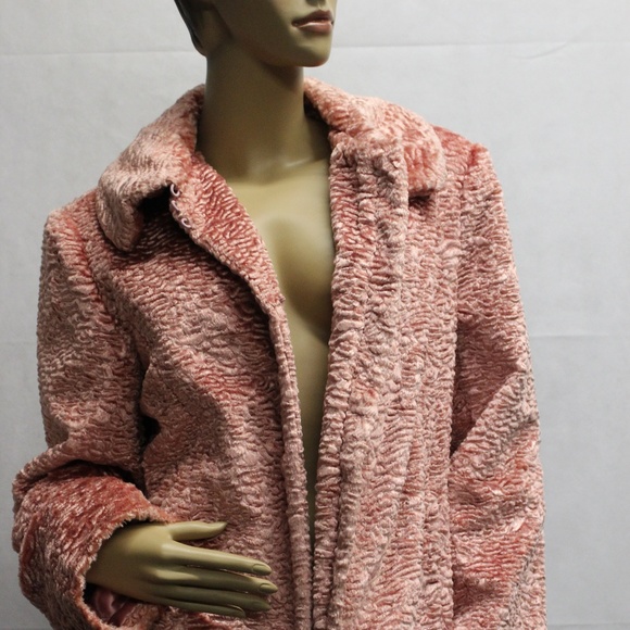 Gallery | Jackets & Coats | Gallery Pink Shearling Faux Fur Jacket Nwot ...
